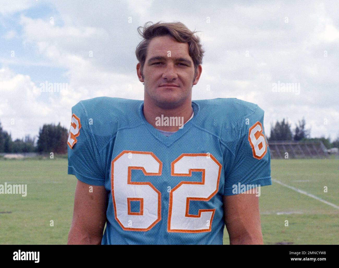 Miami Dolphins center Jim Langer is pictured in Los Angeles, 1973. (AP ...