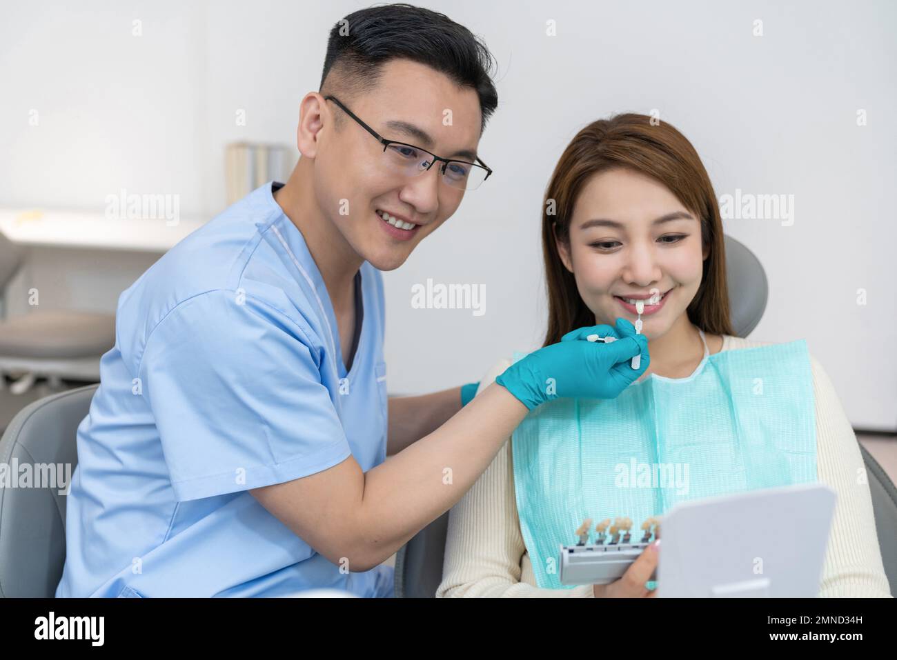 Doctors and patients in dental clinic Stock Photo - Alamy