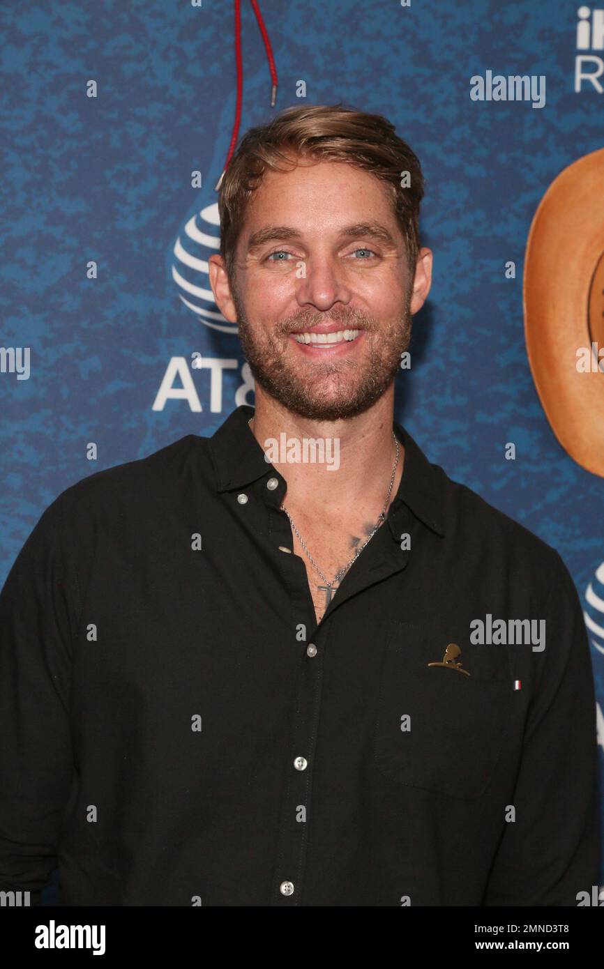 Brett Young arrives at the iHeartCountry Festival at the Frank Erwin ...
