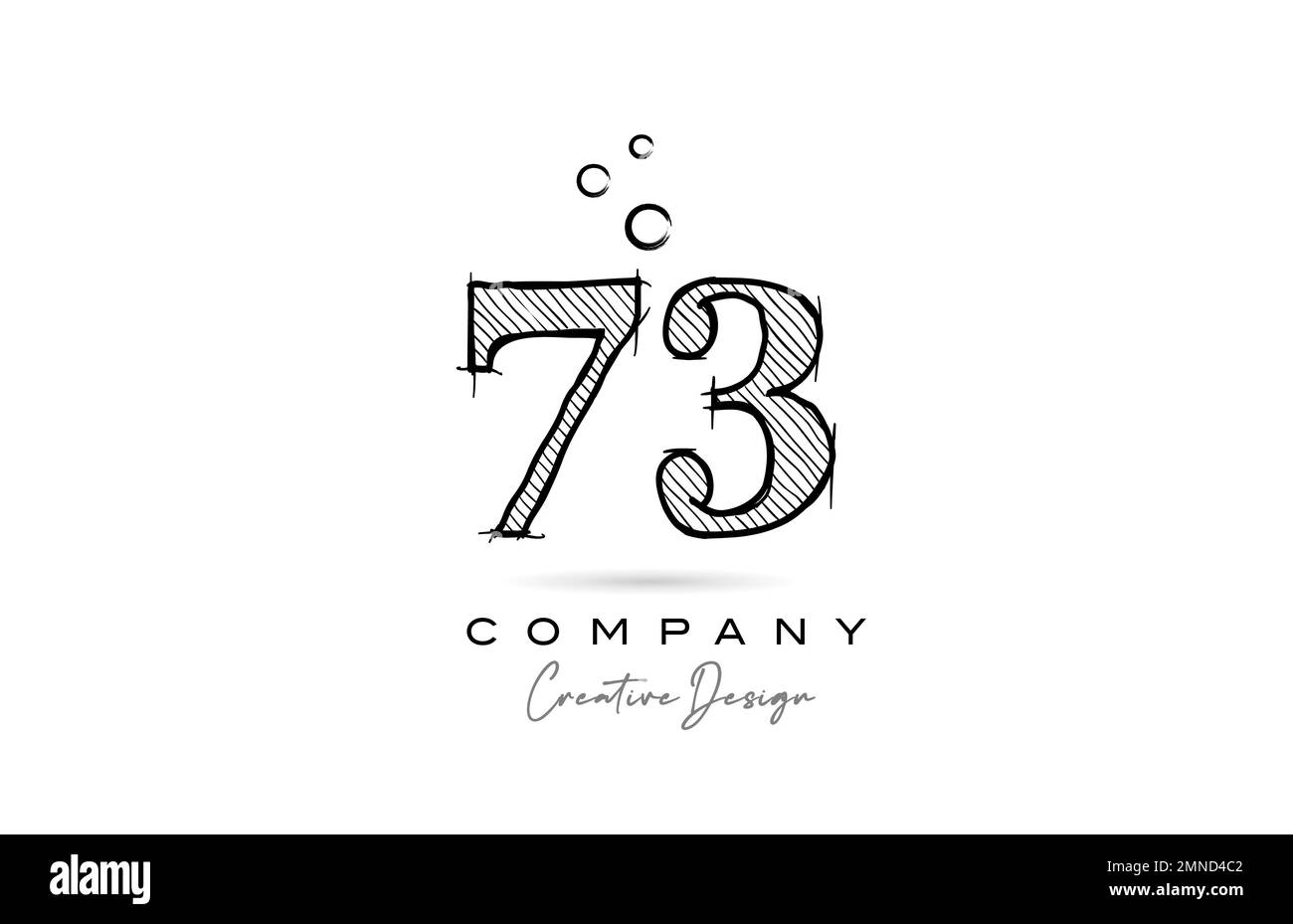 Number 73 logo Cut Out Stock Images & Pictures - Alamy