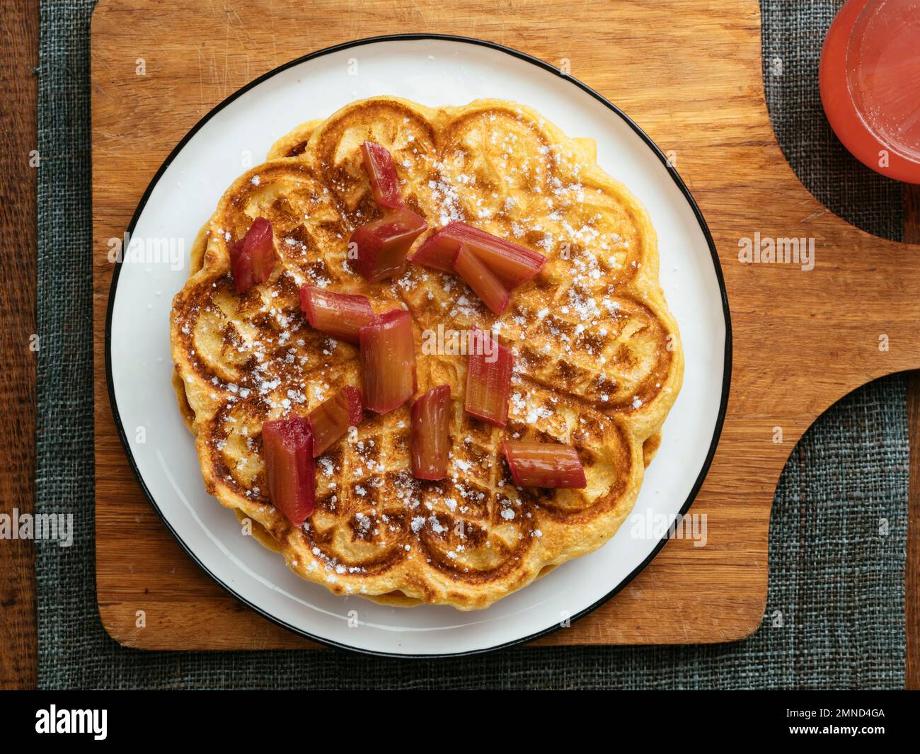 Vegan waffles hi-res stock photography and images - Alamy