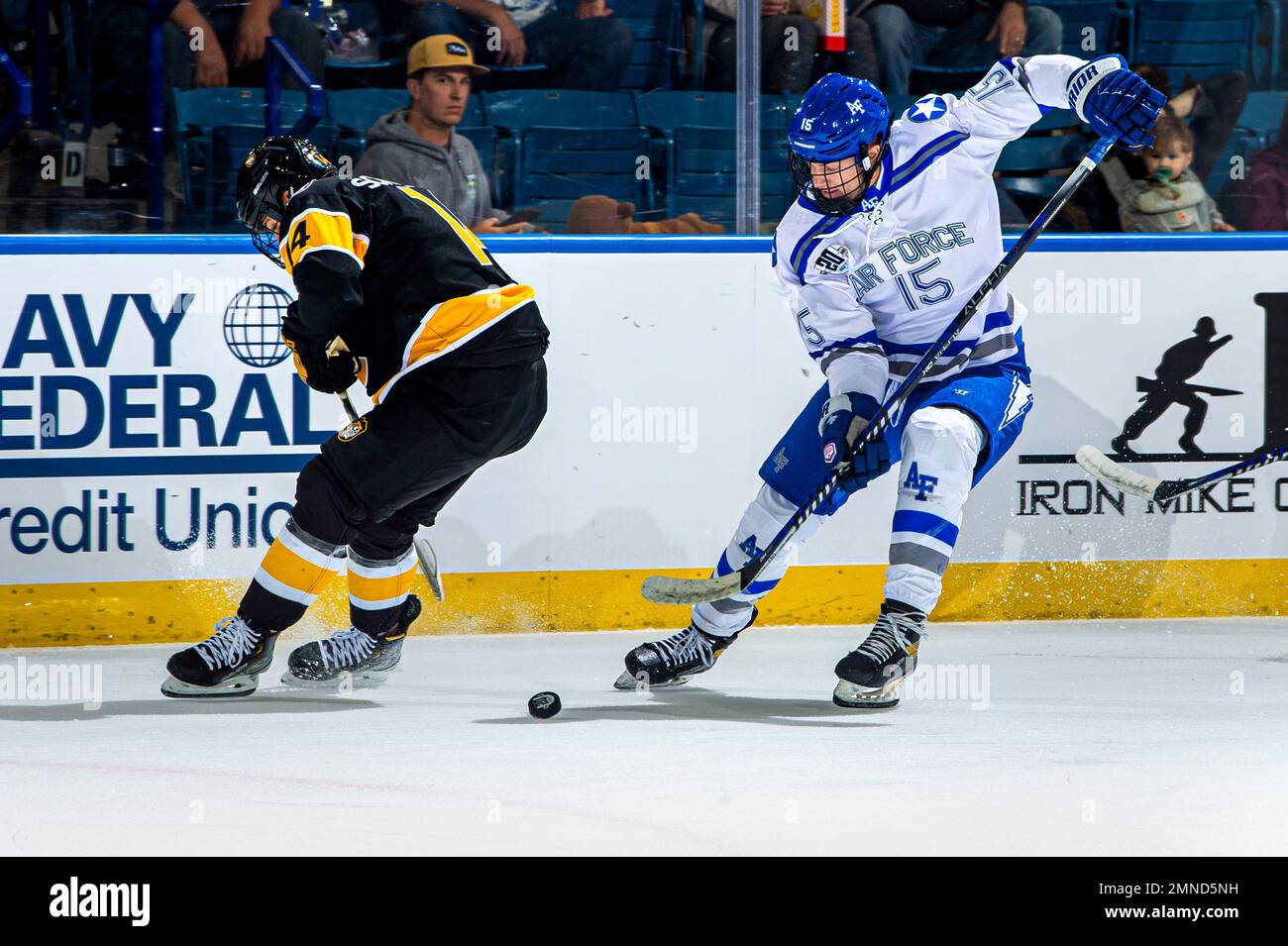 U.S. Air Force Academy -- Air Force's Bennett Norlin maneuvers around ...