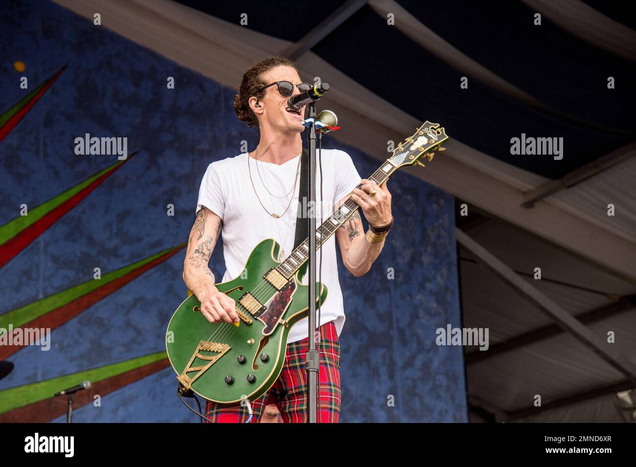 David Shaw of The Revivalists performs at the New Orleans Jazz and ...