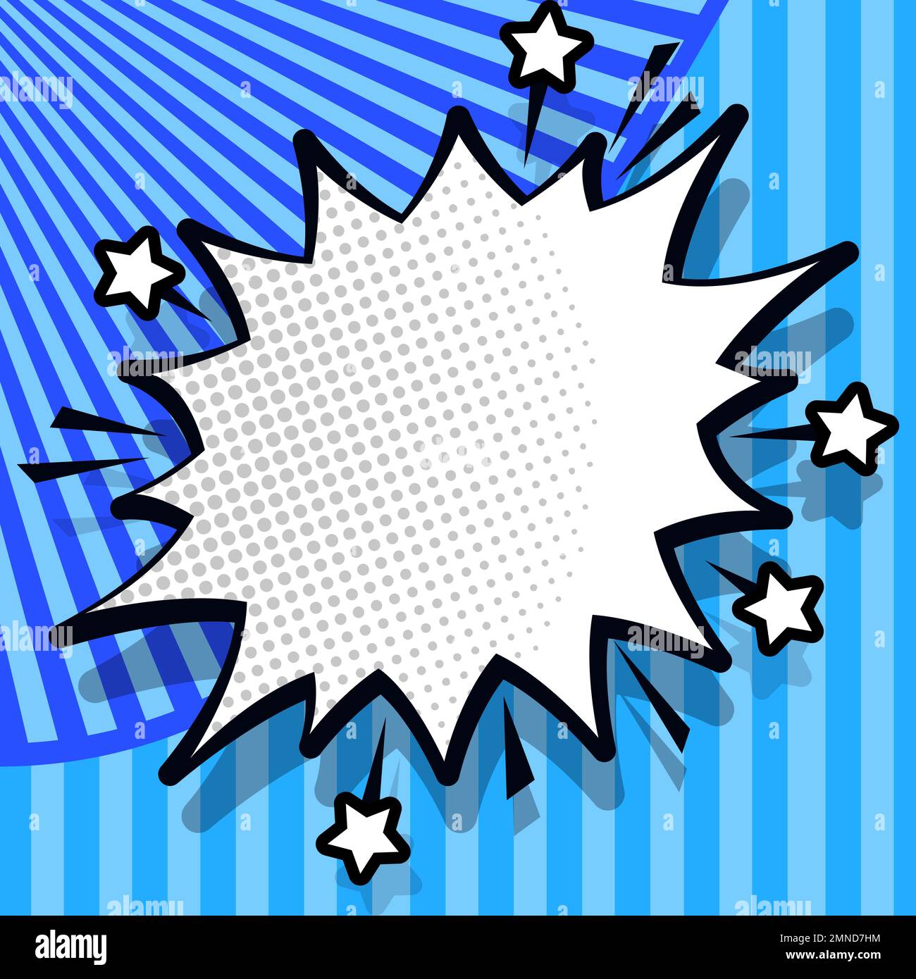 Comic Speech Bubble With Copy Space And Colorful Doodles. Design Of ...