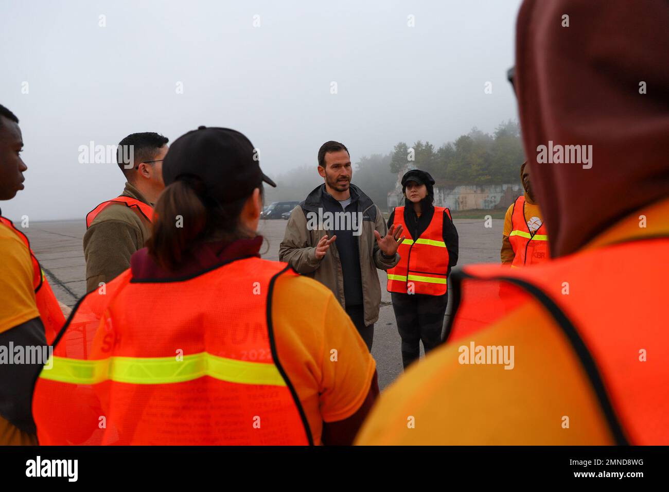 Event organizer, Matthew Orlowski of Morale, Welfare, and Recreation ...