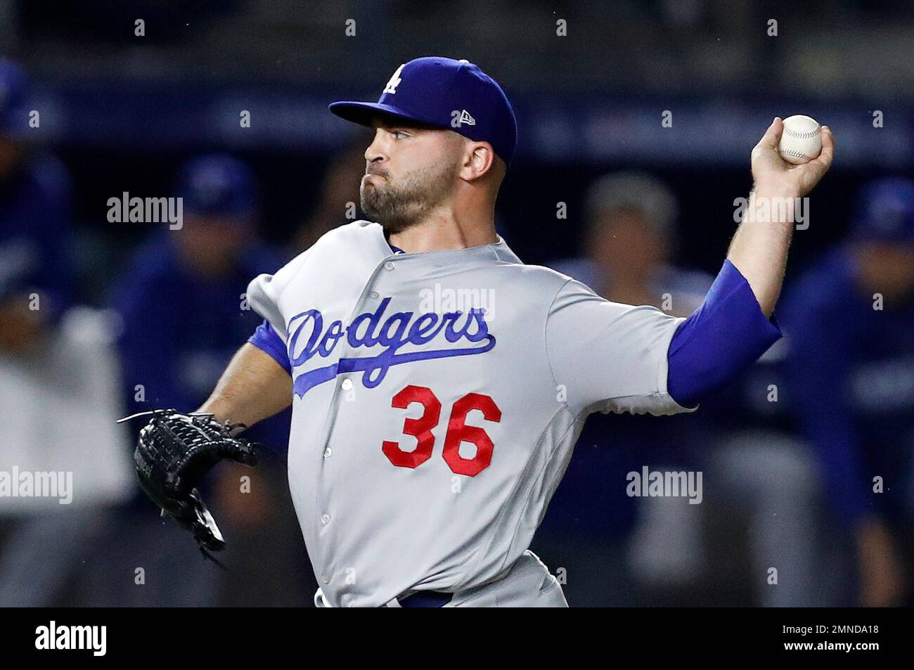 Los Angeles Dodgers relief pitcher Adam Liberatore throws to a San ...