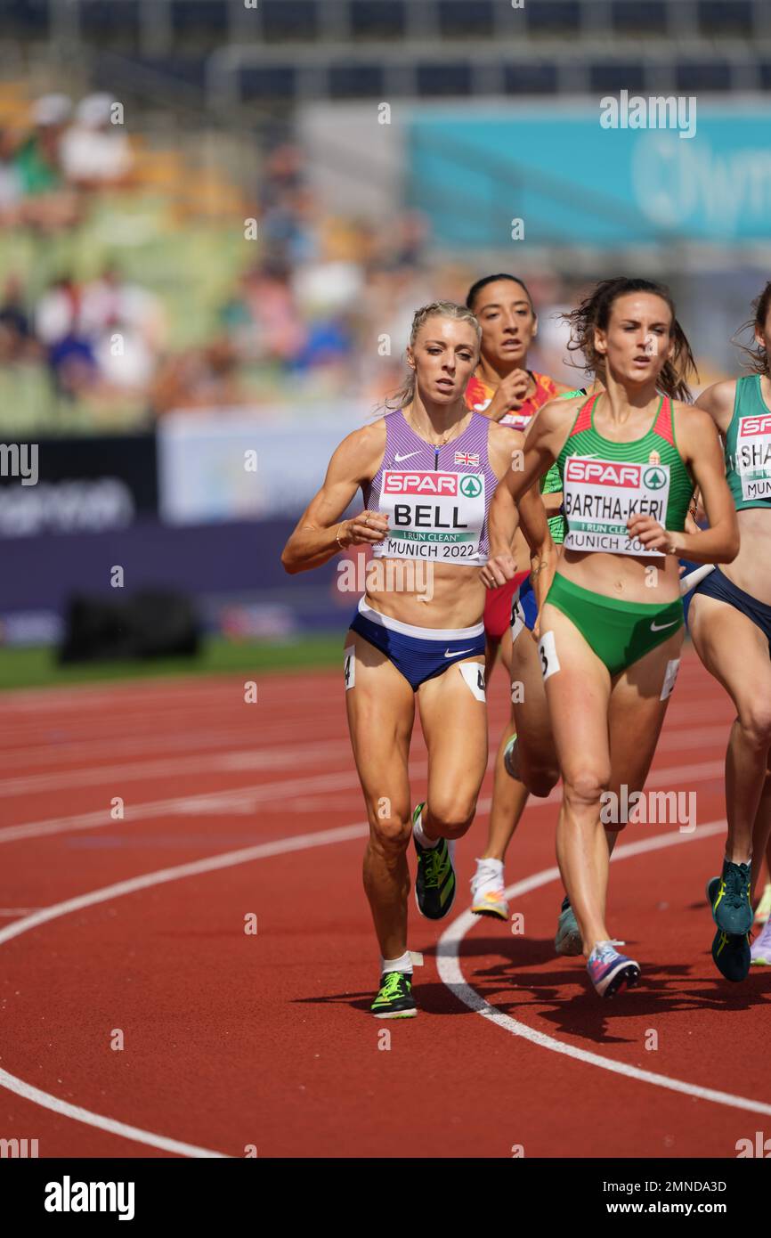 Alexandra BELL participating in the 800 meters of the European ...
