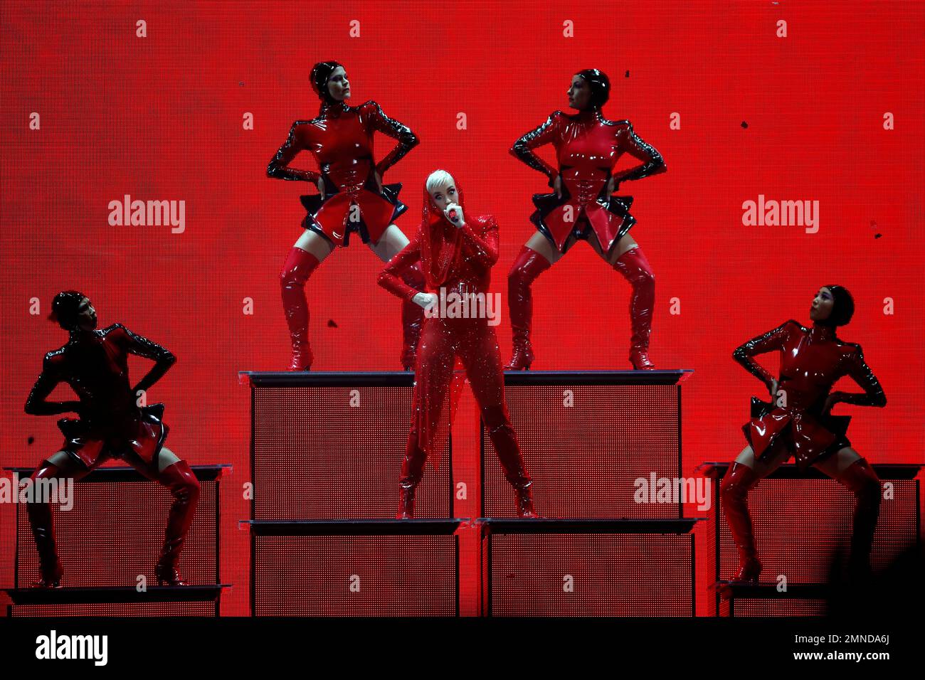 Singer Katy Perry performs during her concert ''Witness: The Tour'' in ...