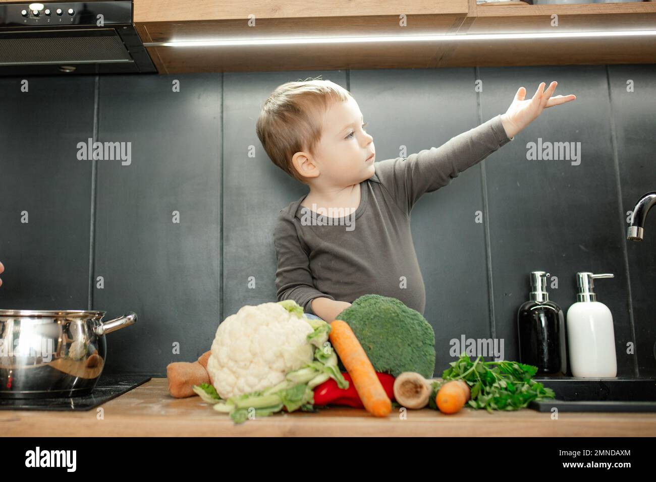 Helping To Cook Dinner