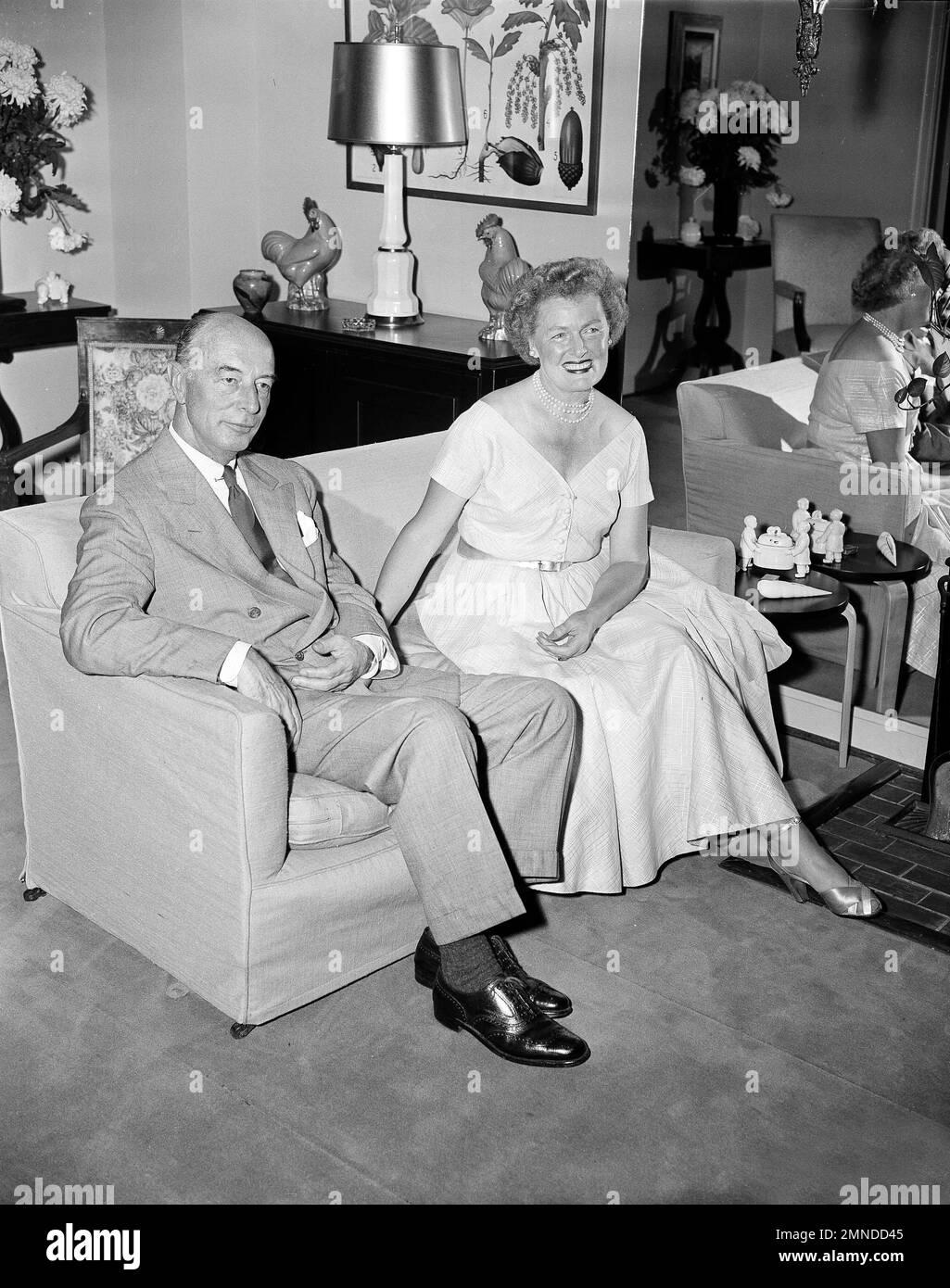 Robert A. Lovett and his wife Adele pose in their Shoreham Hotel ...