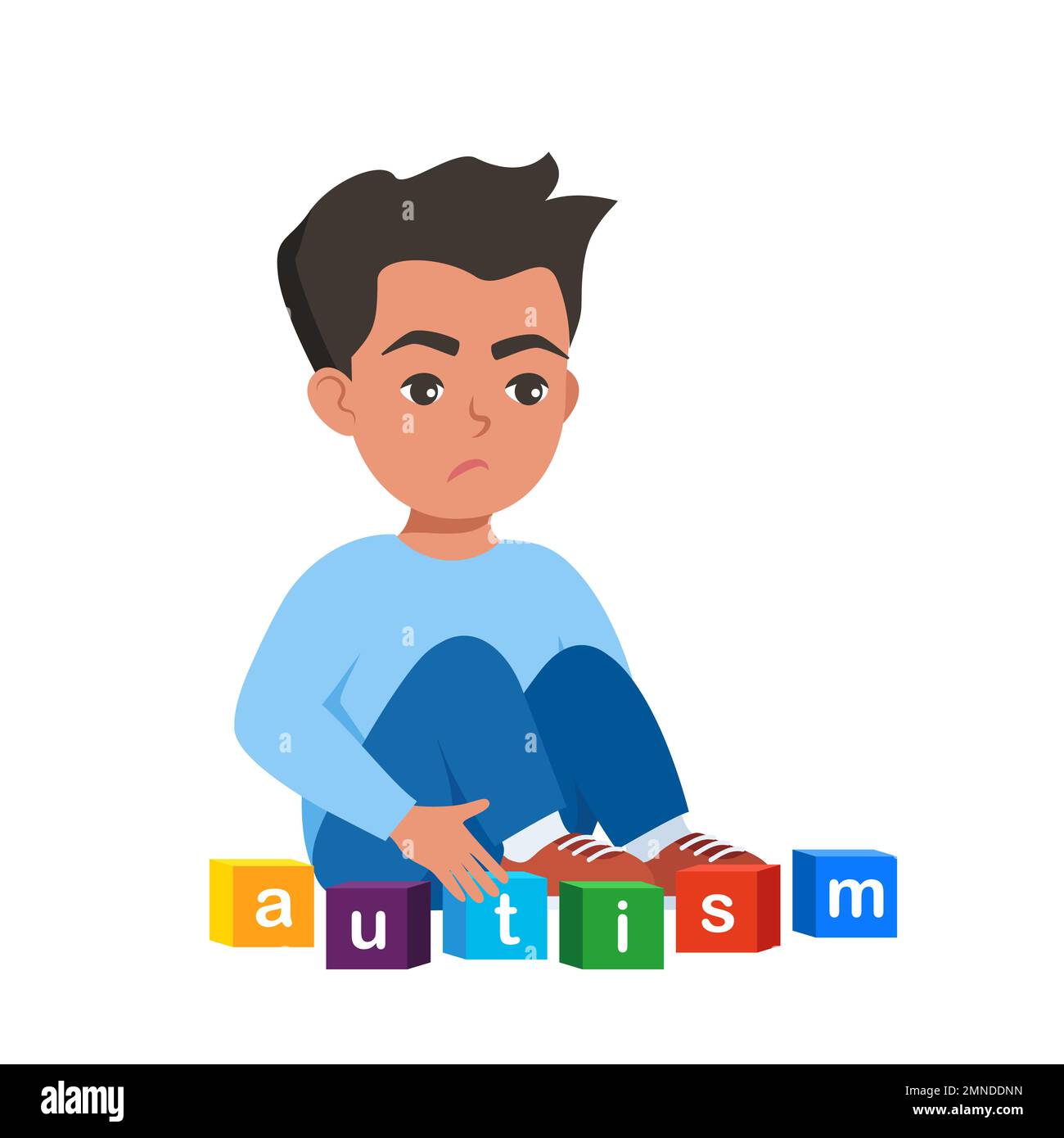 Play alone autism Stock Vector Images - Alamy