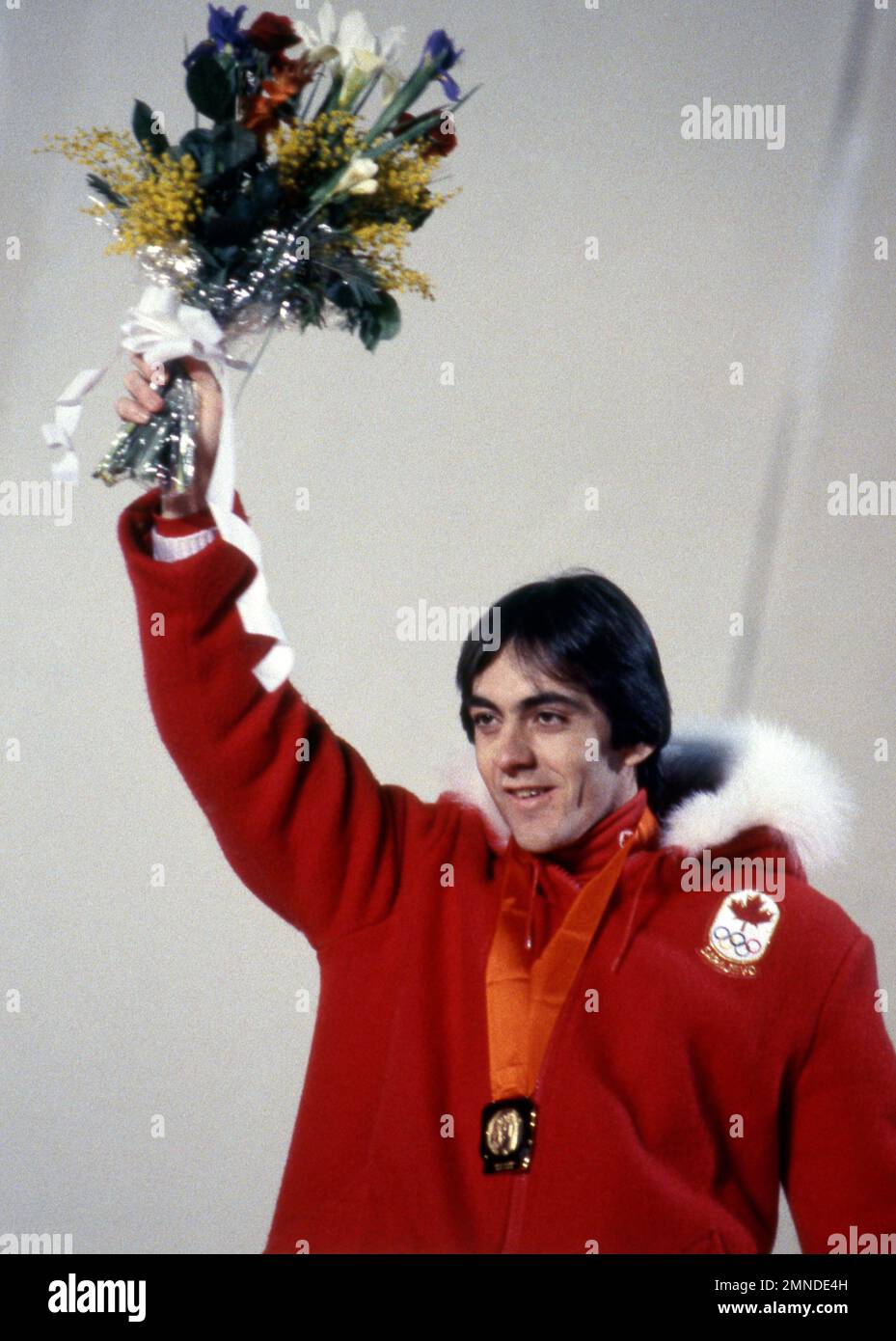The winner of the men's 1000m speedskating event, Canada's Gaétan ...