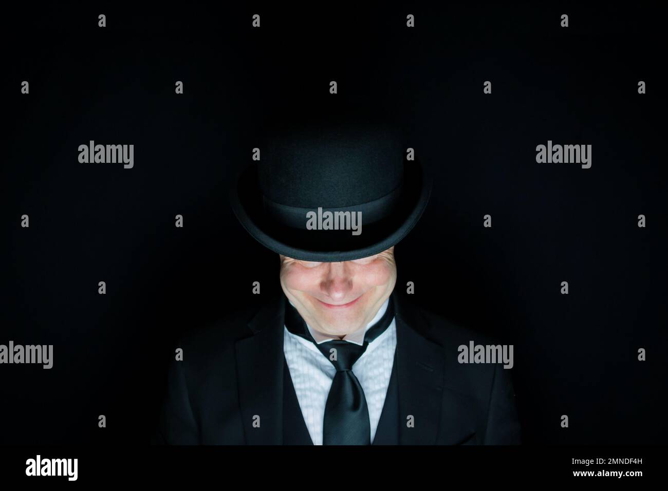 Businessman bowler hat hi-res stock photography and images - Alamy