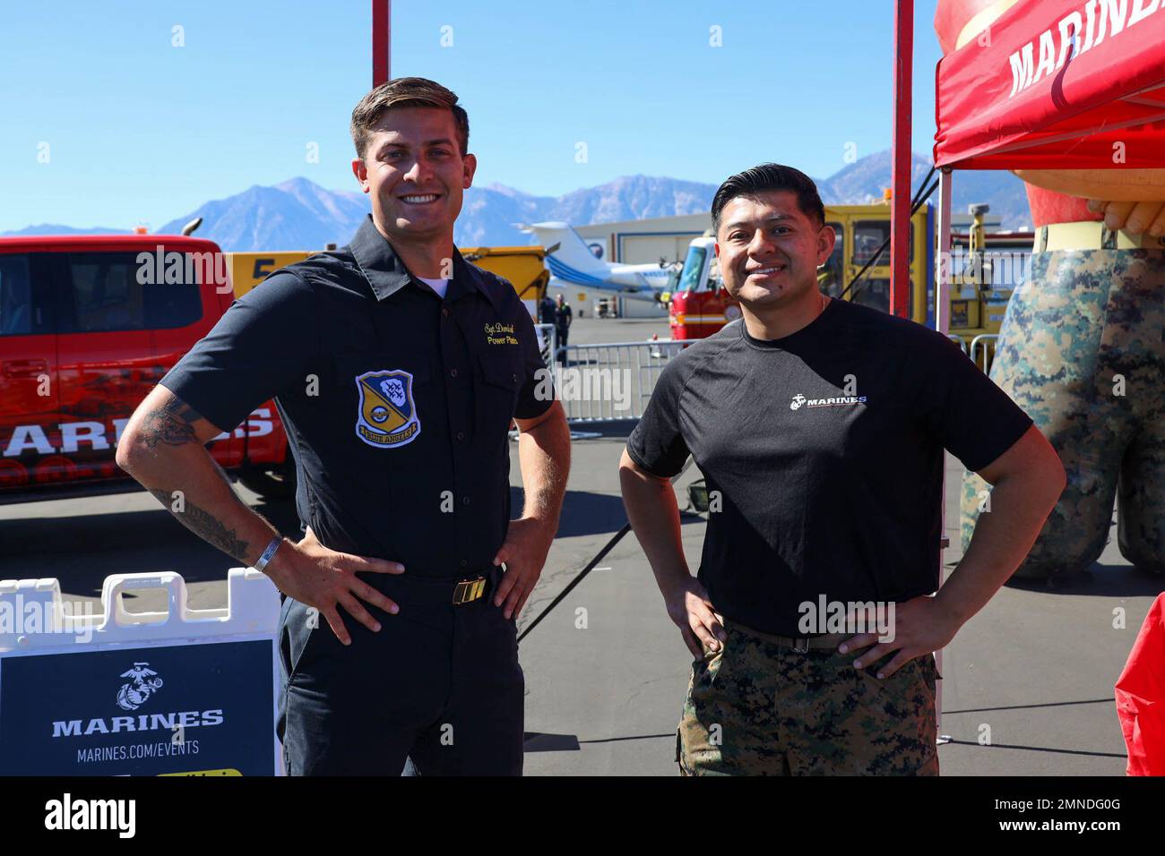 U.S. Marine Corps Sgt. Johnny Zacarias, a recruiter with Recruiting Sub ...