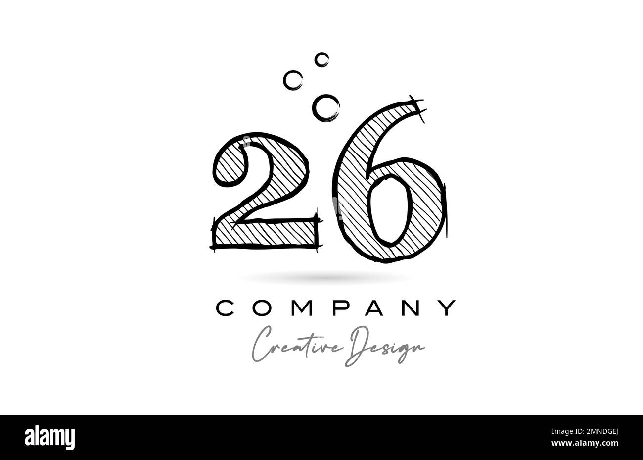 Number 26 vector vectors hi-res stock photography and images - Alamy