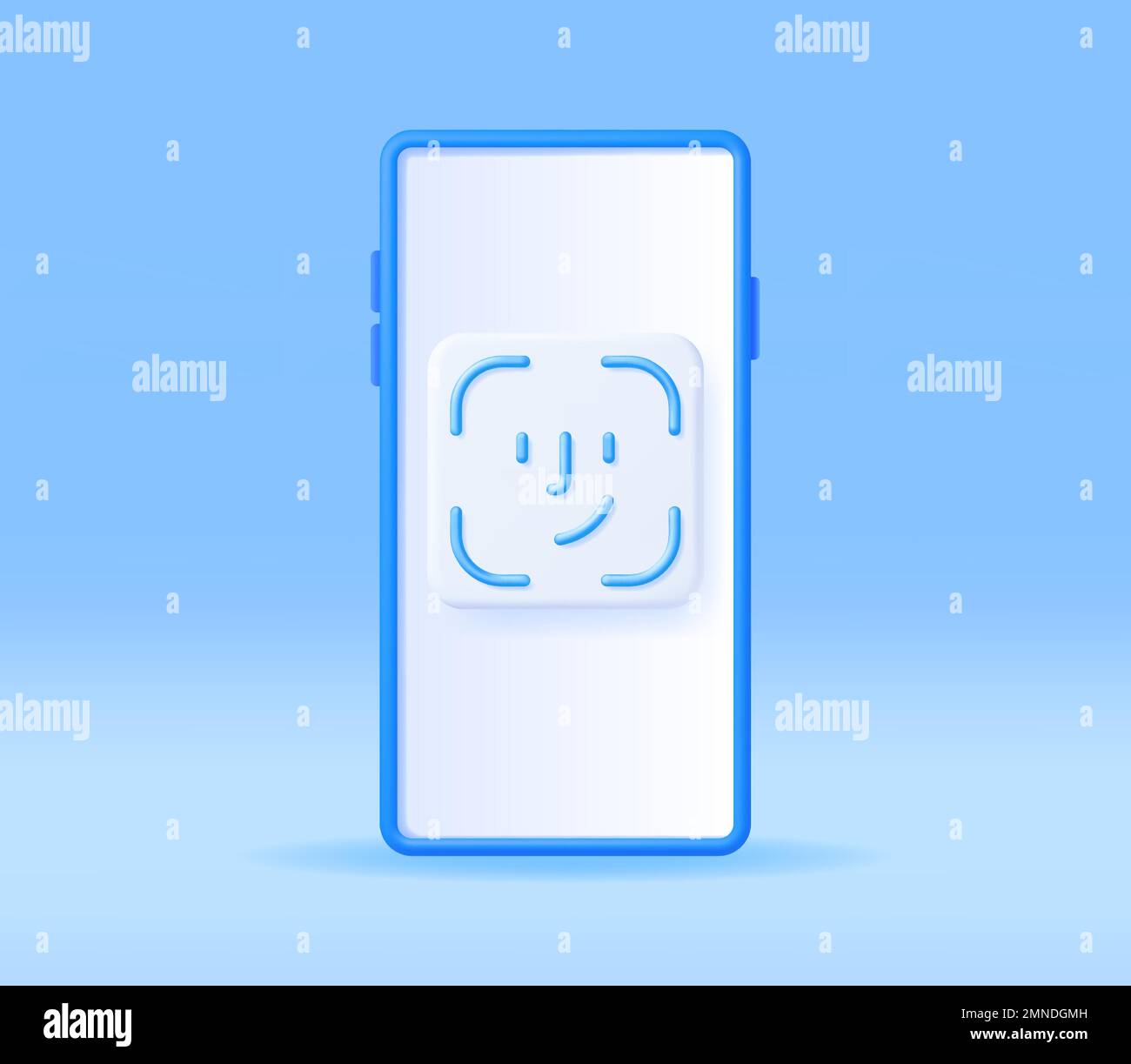 3D Face Recognition Icon Stock Vector Image & Art - Alamy