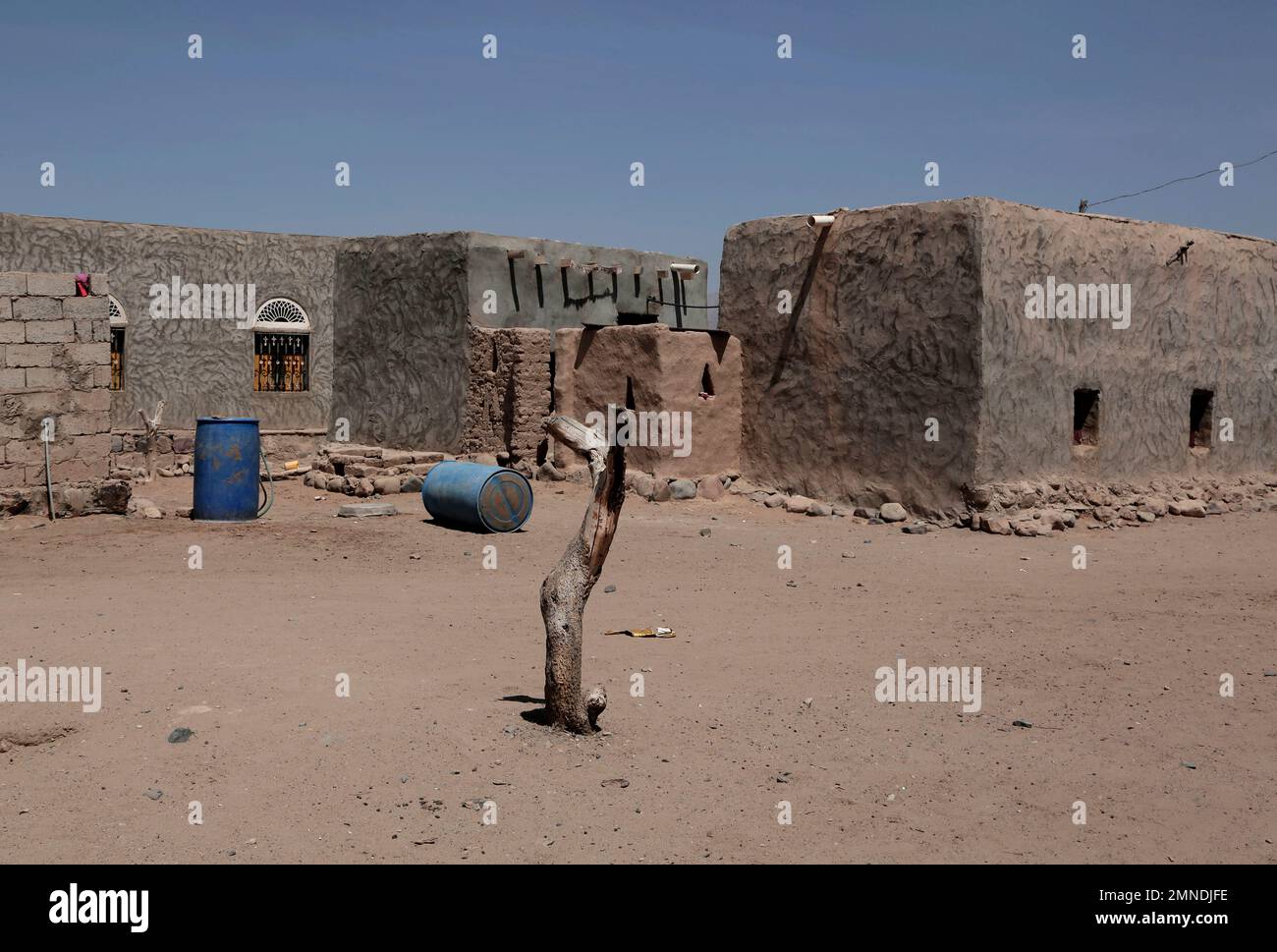 In this Feb. 11, 2018 photo shows a remote village in al-Mallah, Yemen ...