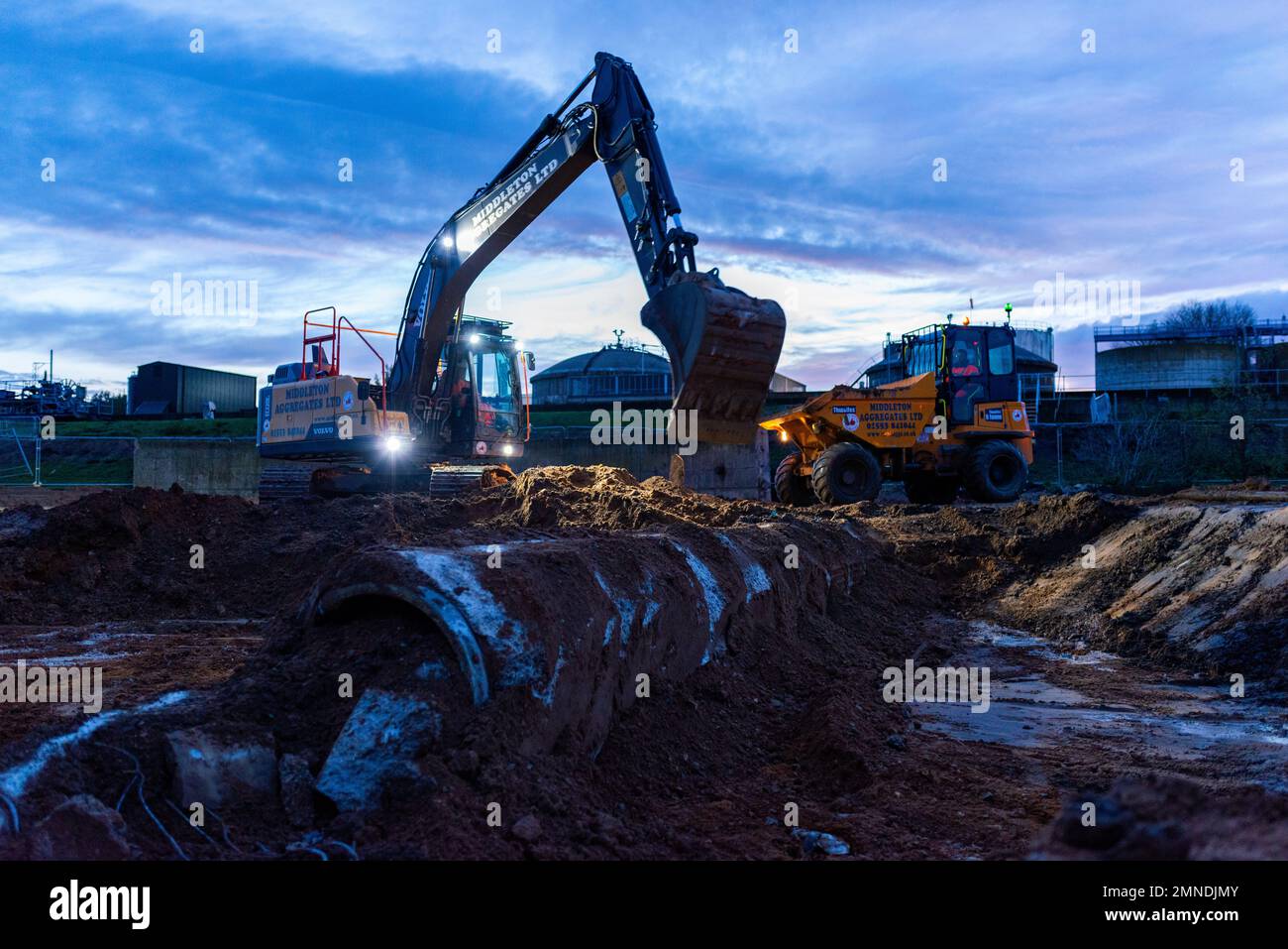 Civil engineering excavator hi-res stock photography and images - Alamy