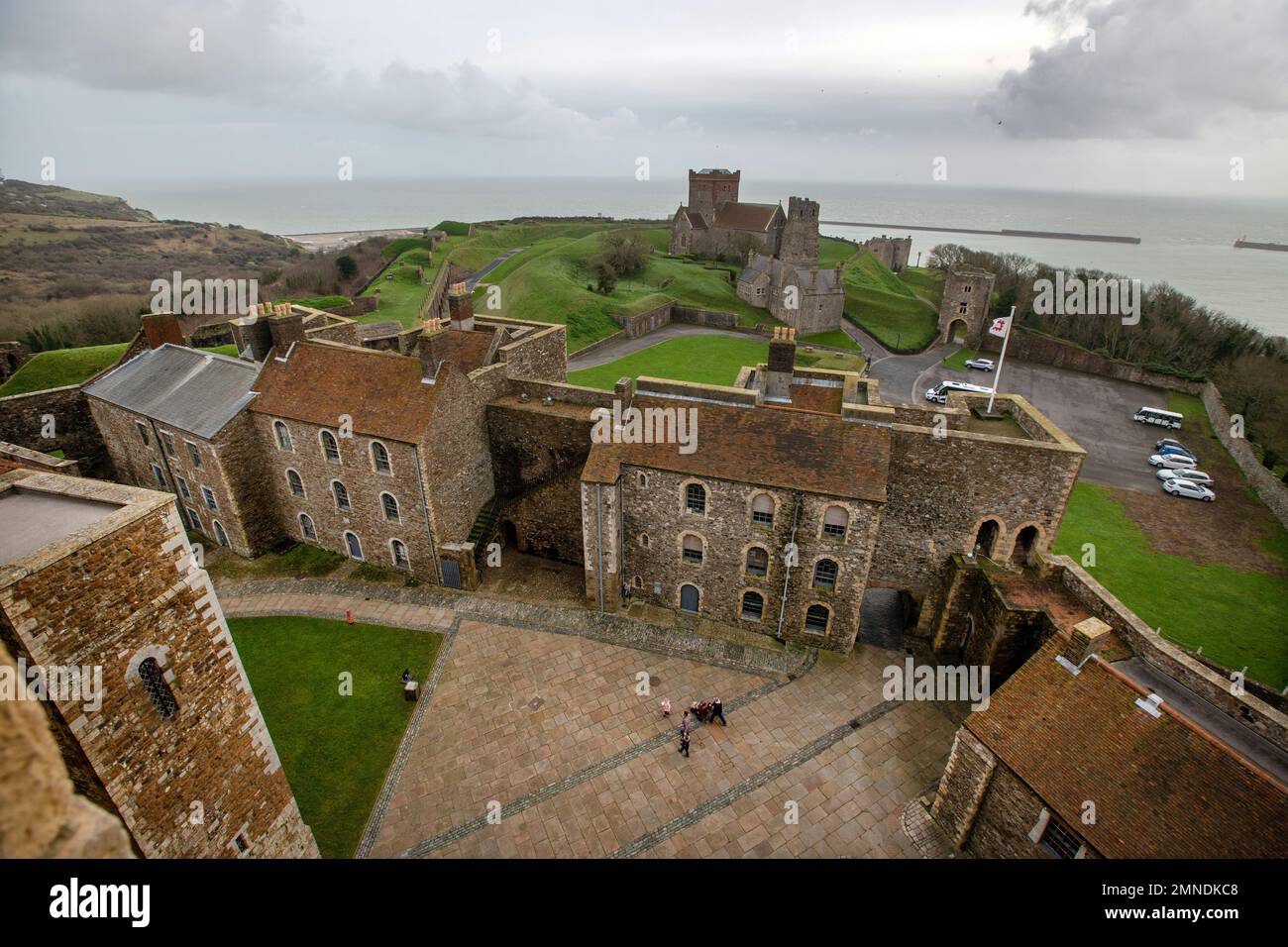 Picture by Tim Cuff. 9 Dec 2022 - 10 Jan 2023. Dover Castle exterior ...