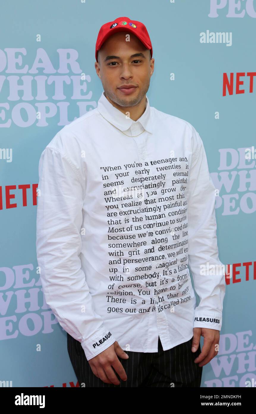 Jemar Michael arrives at the LA Special Screening of the "Dear White ...