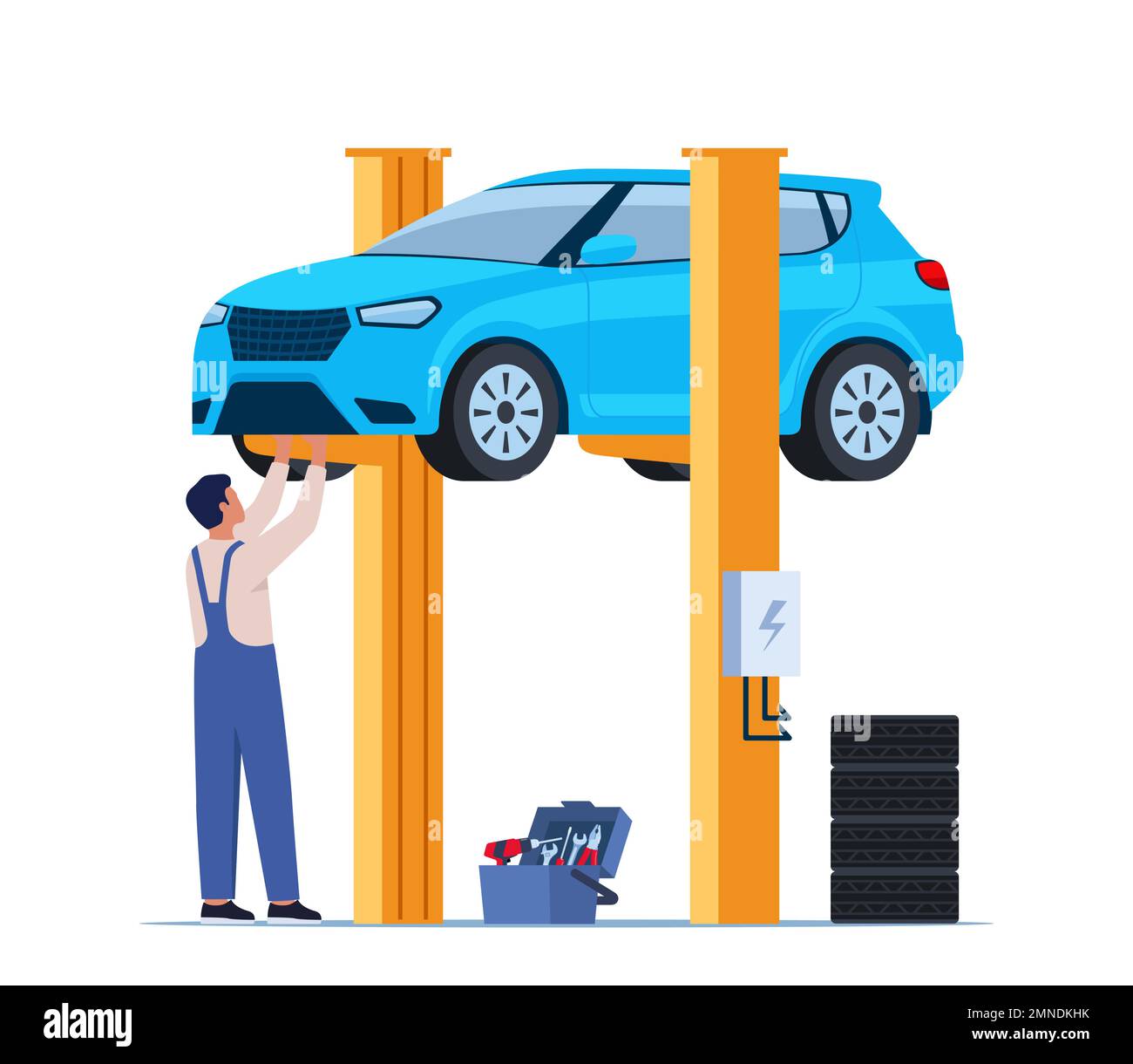 Autolifts Stock Vector Images - Alamy