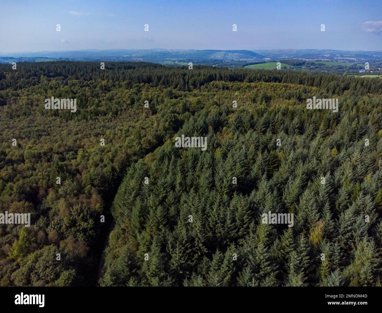 Aerial views around Peterston-Super-Ely, Vale of Glamorgan and M4 ...