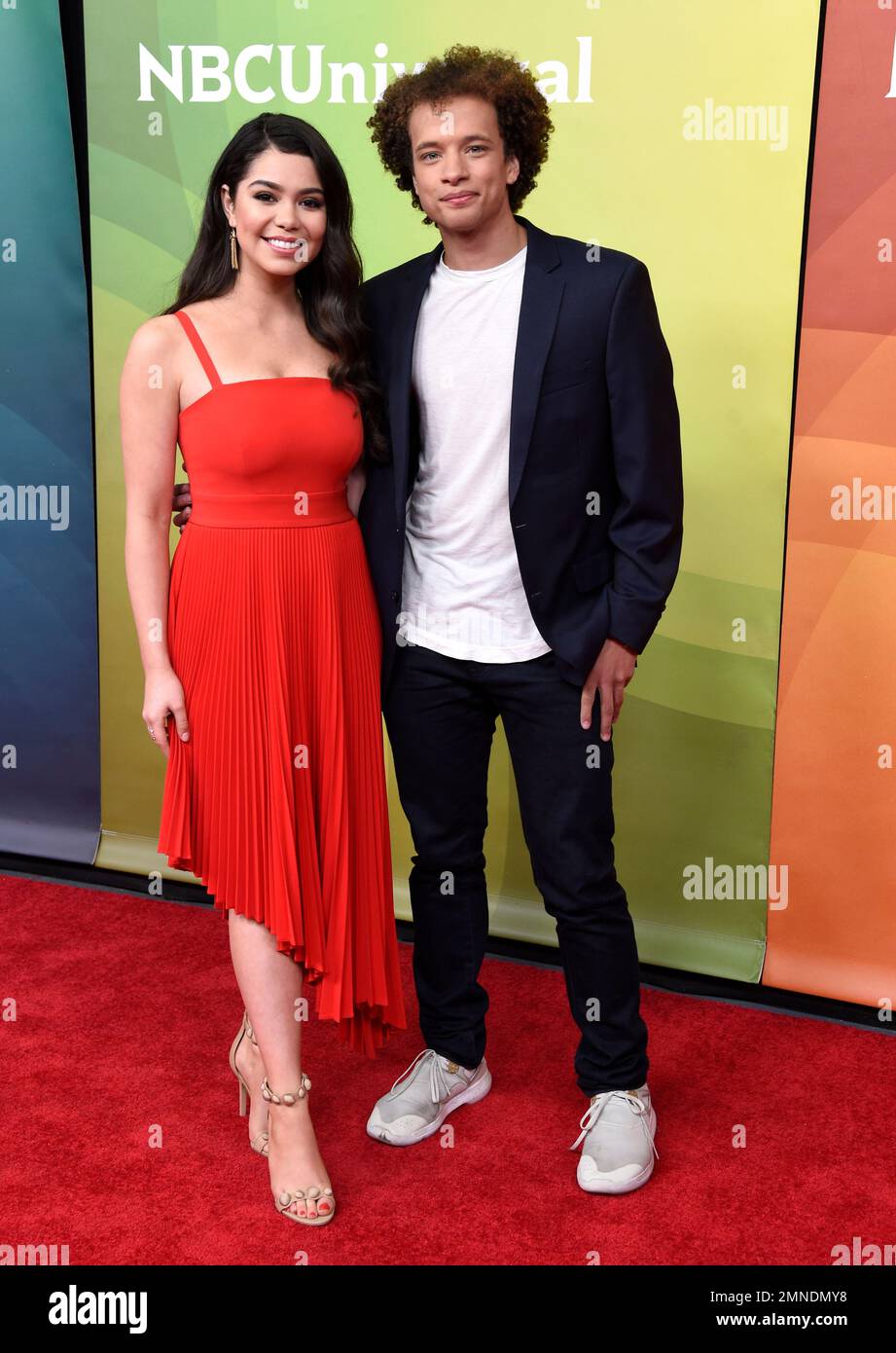 Aulii Cravalho Left And Damon J Gillespie Cast Members In The Nbc