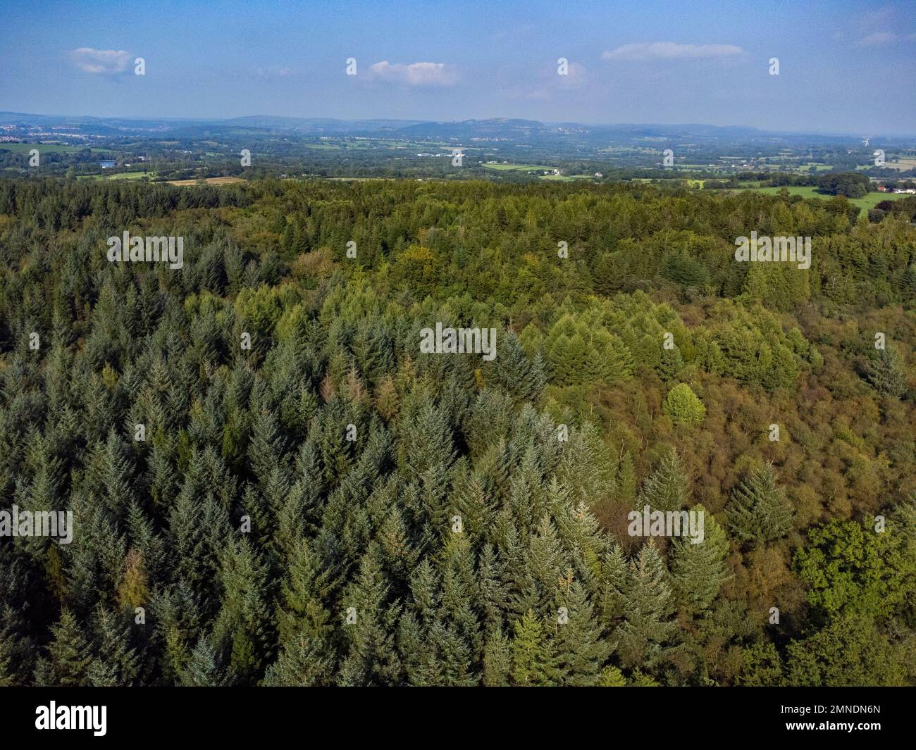 Aerial views around Peterston-Super-Ely, Vale of Glamorgan and M4 ...