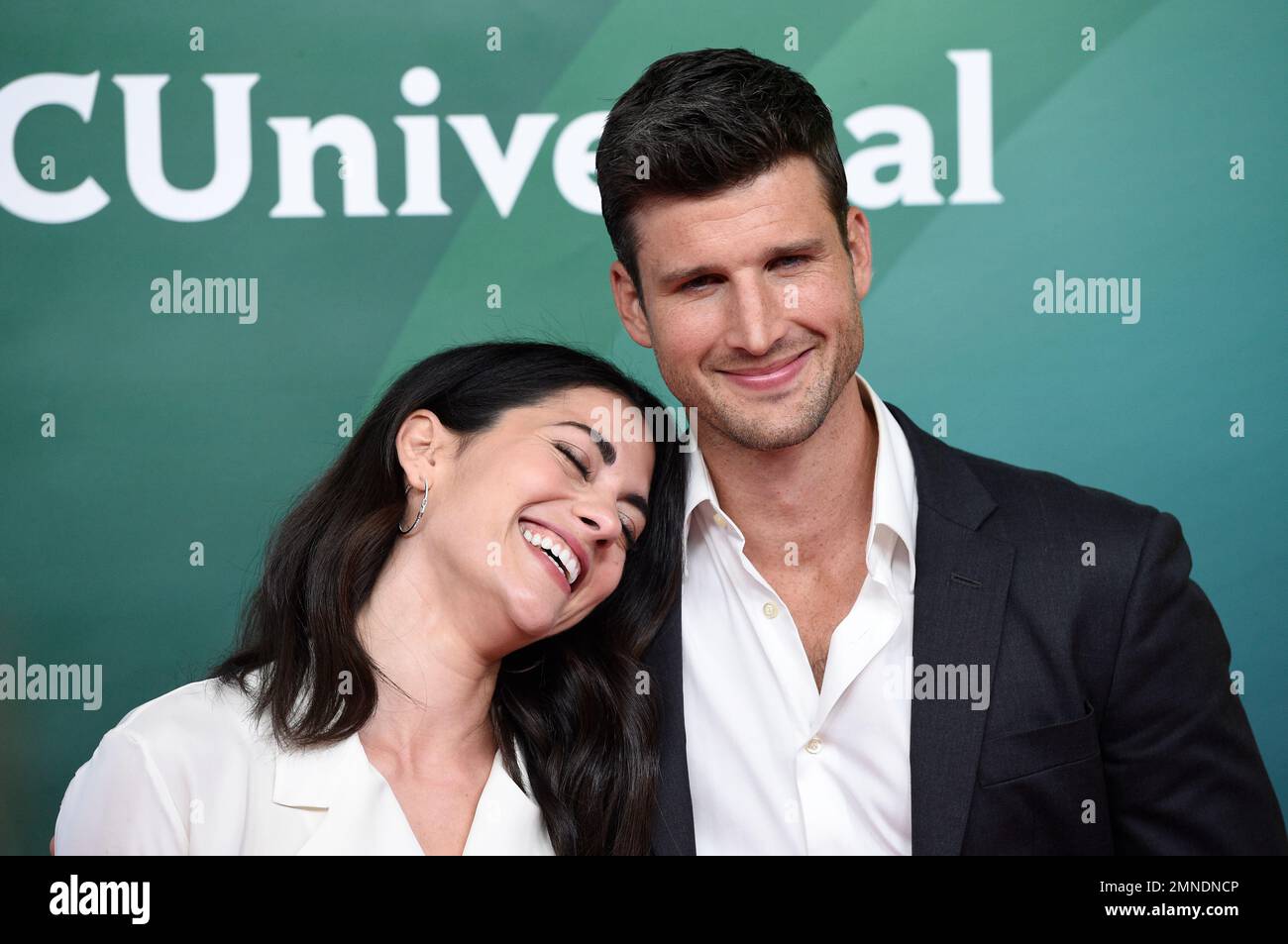 Inbar Lavi, left, and Parker Young, cast members in the NBC television ...