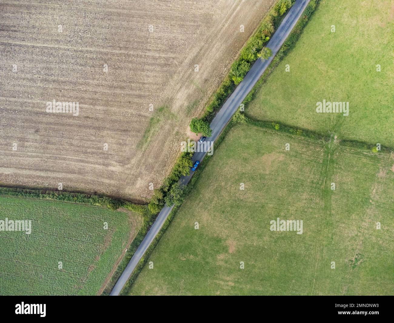 Aerial views around Peterston-Super-Ely, Vale of Glamorgan and M4 ...