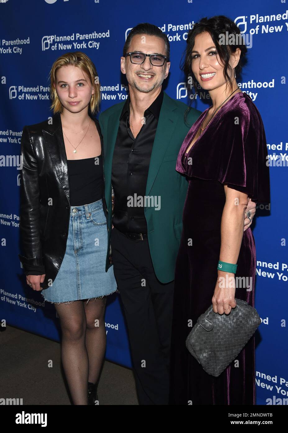 Stella Rose Gahan, from left, Dave Gahan and Jennifer Sklias-Gahan ...