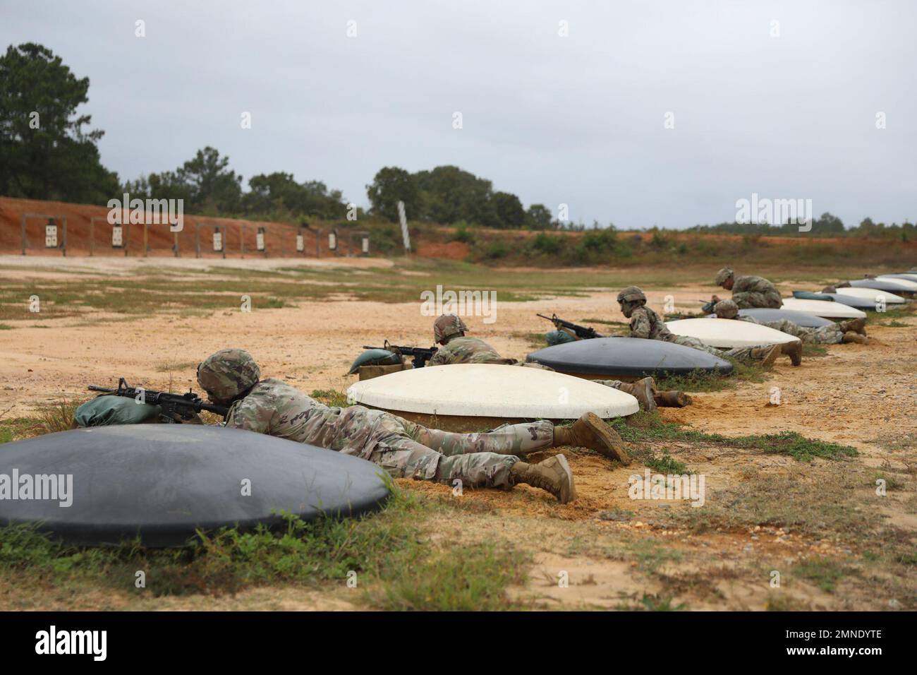 U.S. Army Best Squad competitors zero at Range 41 on Fort Bragg, North ...