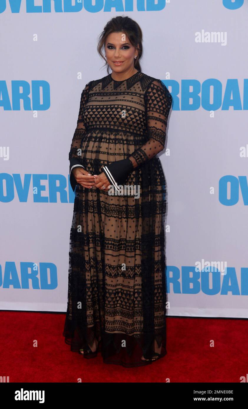 Eva Longoria arrives at the LA Premiere of "Overboard" at The Regency ...