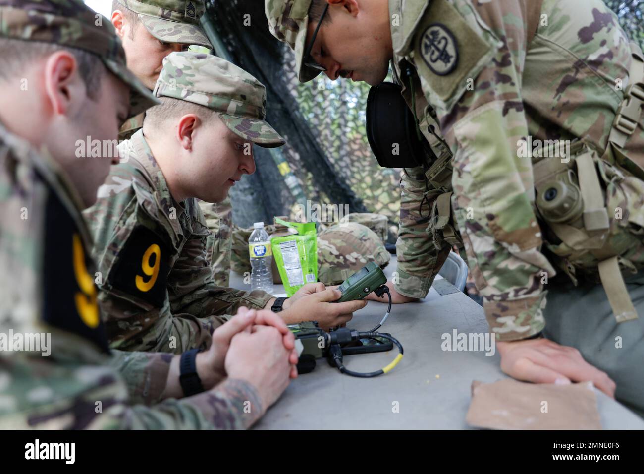 Soldiers of Squad 9, representing the U.S. Army Medical Command, train ...