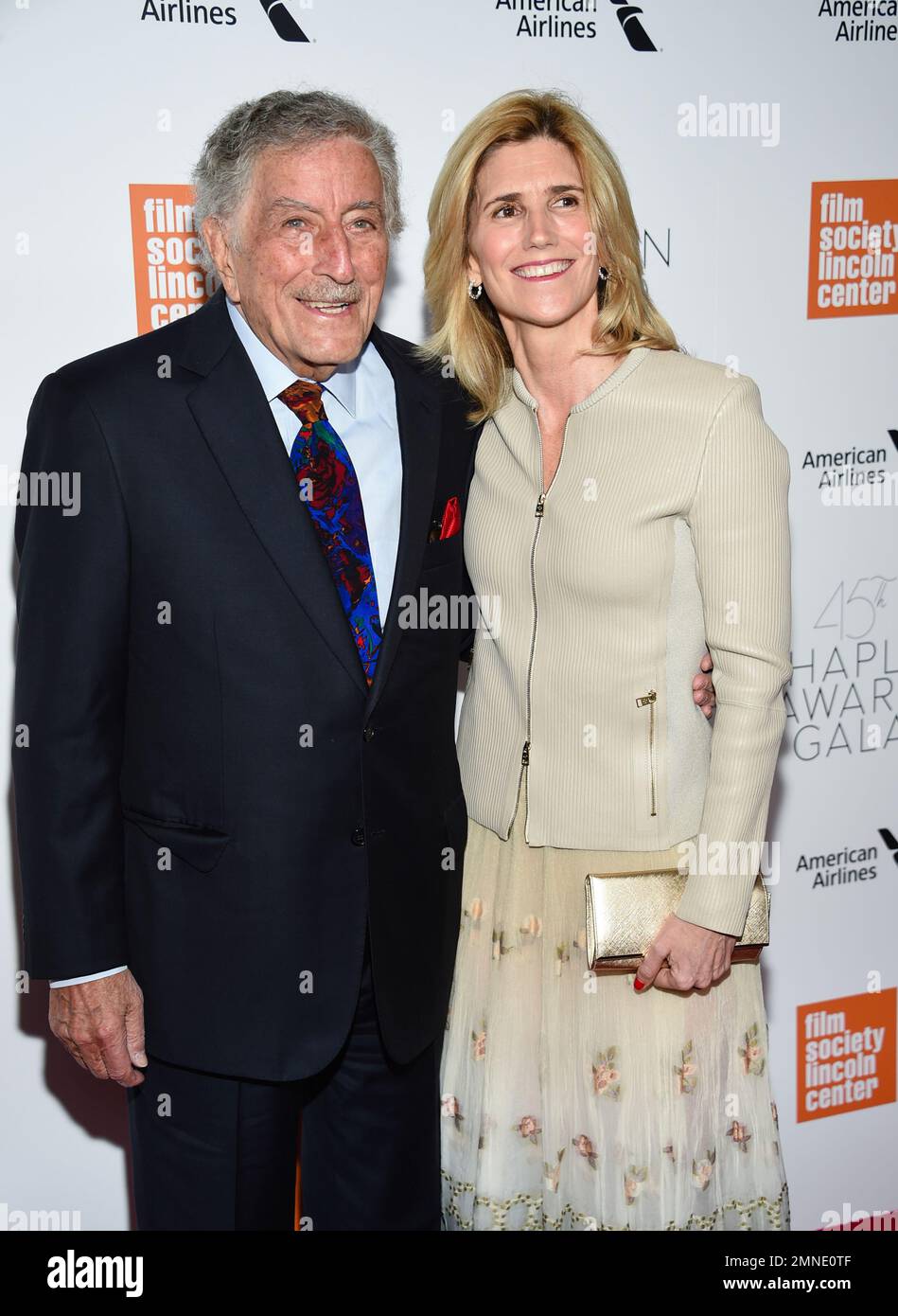 Singer Tony Bennett and wife Susan Benedetto attend the Film Society of ...