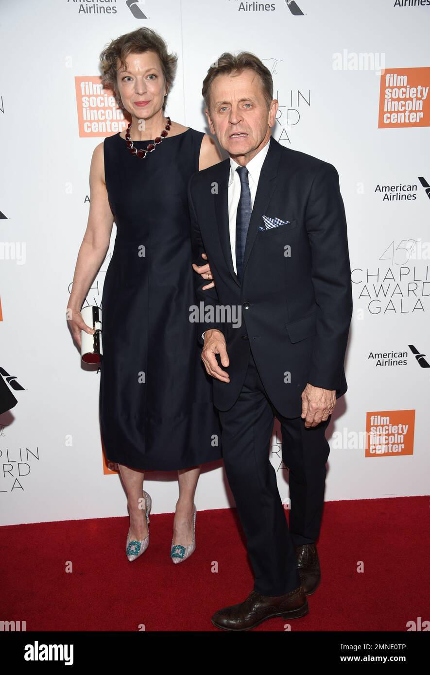 Dancer/actor Mikhail Baryshnikov and wife Lisa Rinehart attends the ...