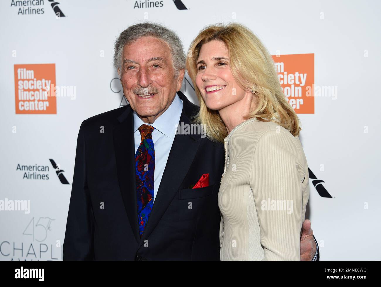 Singer Tony Bennett and wife Susan Benedetto attend the Film Society of ...
