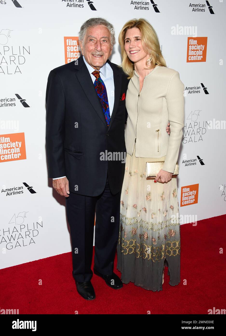 Singer Tony Bennett and wife Susan Benedetto attend the Film Society of ...