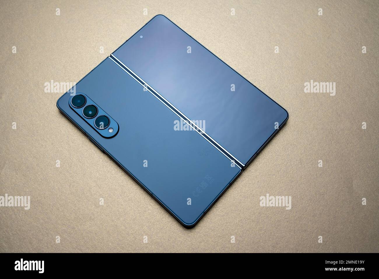 Brand new Samsung Galaxy Z Fold 4 in grey-green color. Smartphone ...