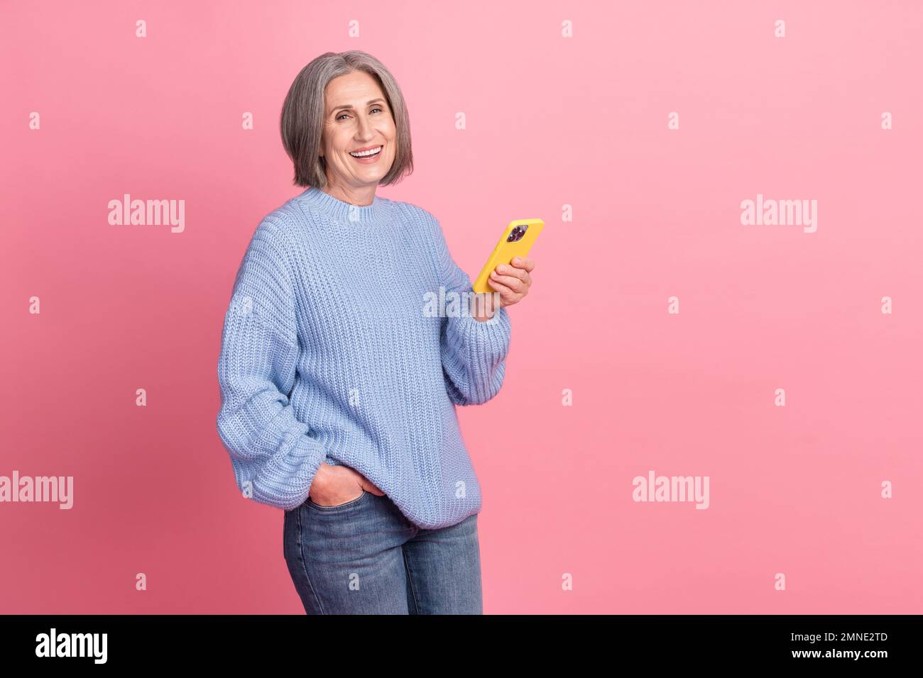 Photo advertisement of new model apple iphone old influencer lady wear ...