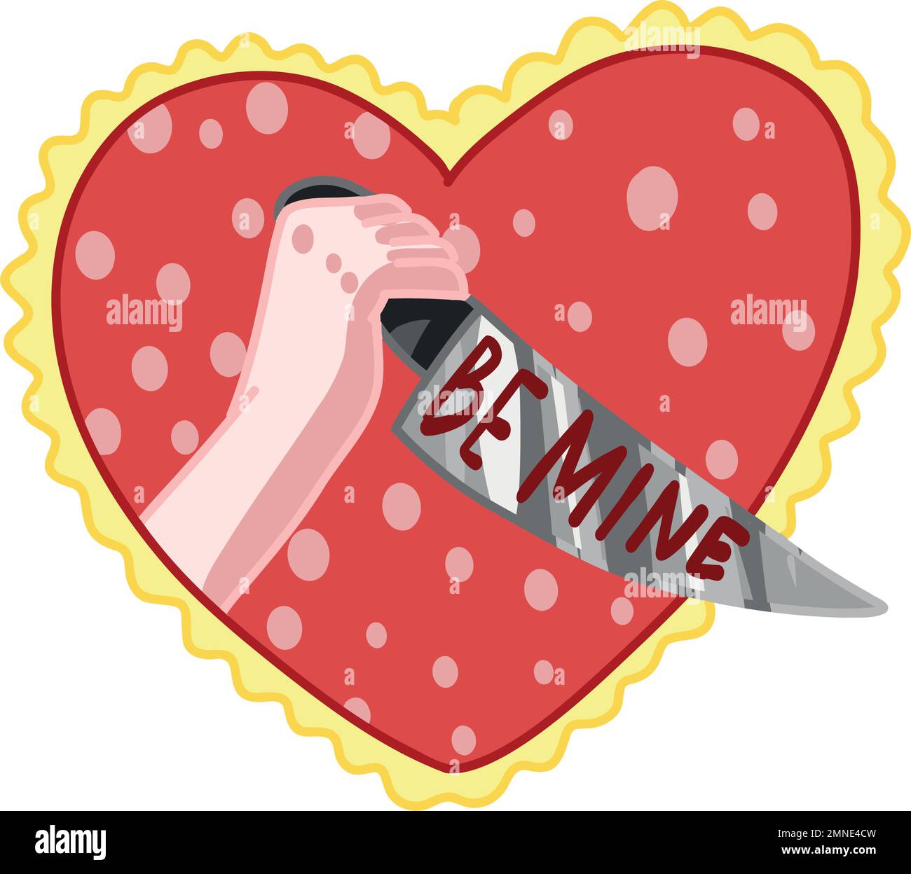 Creepy Valentine clipart, Spooky Valentine, Pastel Goth digital ...