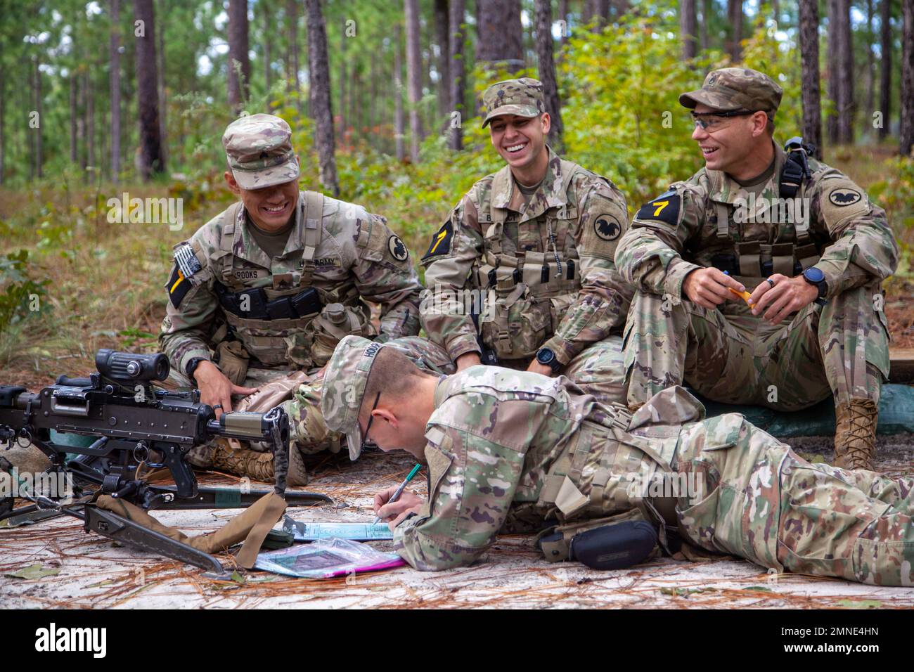 Soldiers of Squad Seven, representing the U.S. Army Reserve, prepare ...