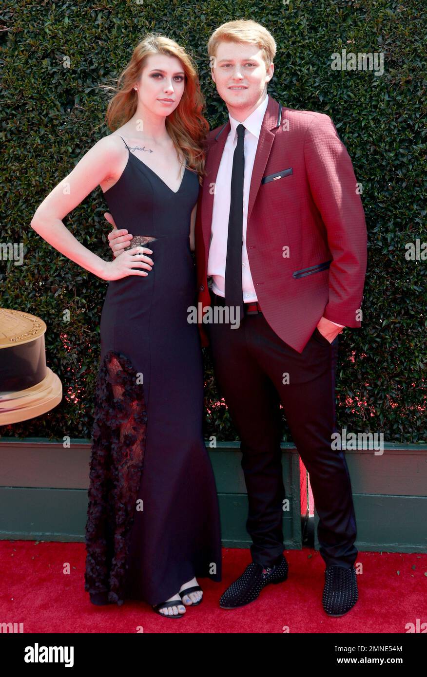 Bayli Wade, left, and Dylan Senter arrive at the 45th annual Daytime ...