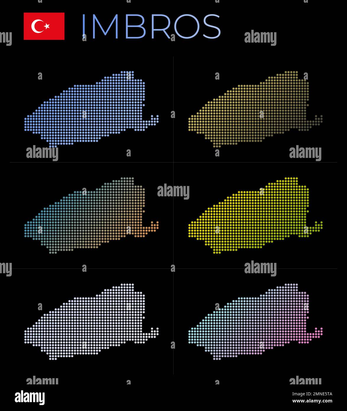 Island imbros map hi-res stock photography and images - Alamy