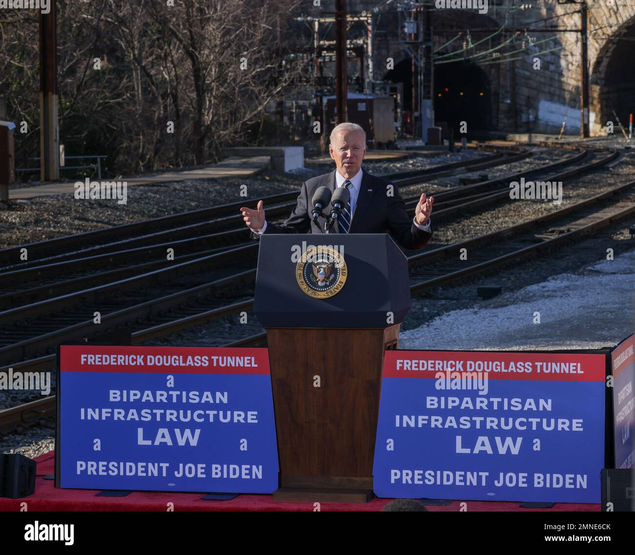 Baltimore City, United States. 30th Jan, 2023. President Joe Biden ...