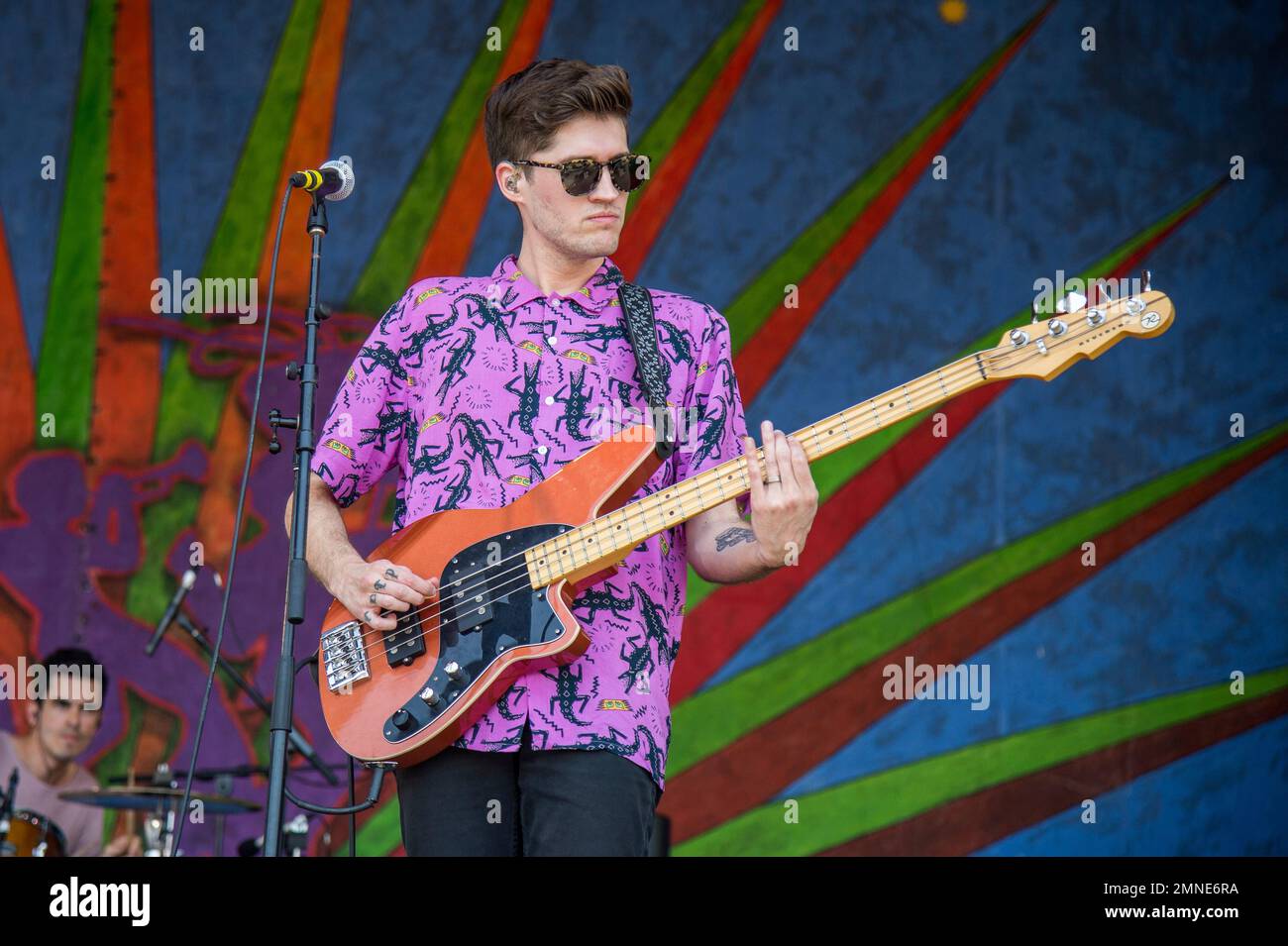 Joshua Wells of Royal Teeth performs at the New Orleans Jazz and ...