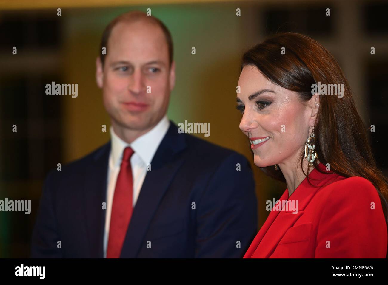 The Prince and Princess of Wales attending a pre-campaign launch event ...