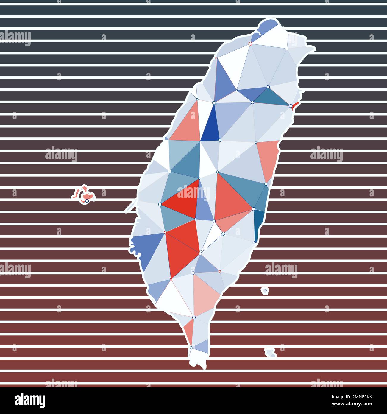 Taiwan vector illustration. Taiwan design on gradient stripes ...