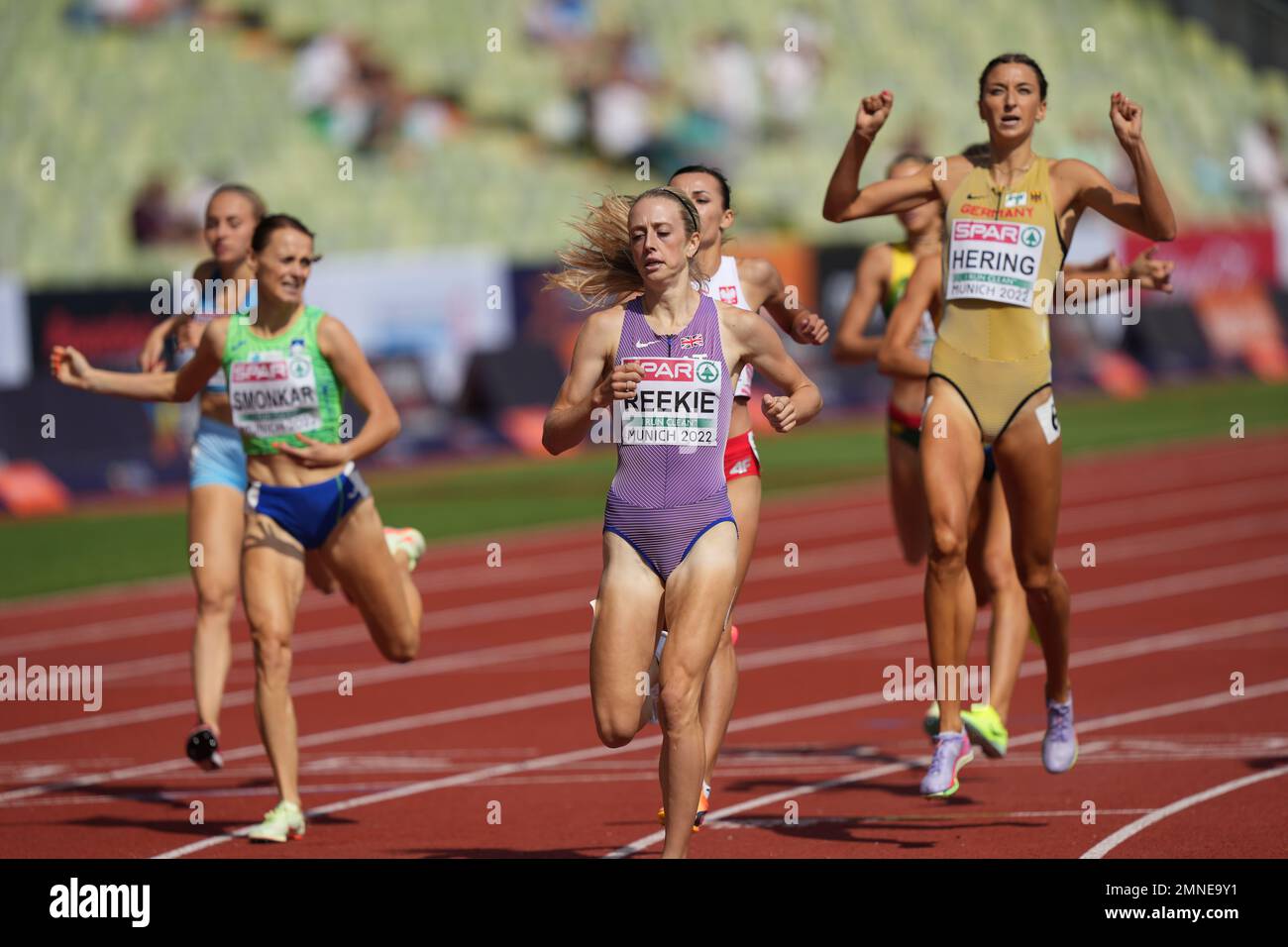 Jemma Reekie participating in the 800 meters of the European Athletics ...