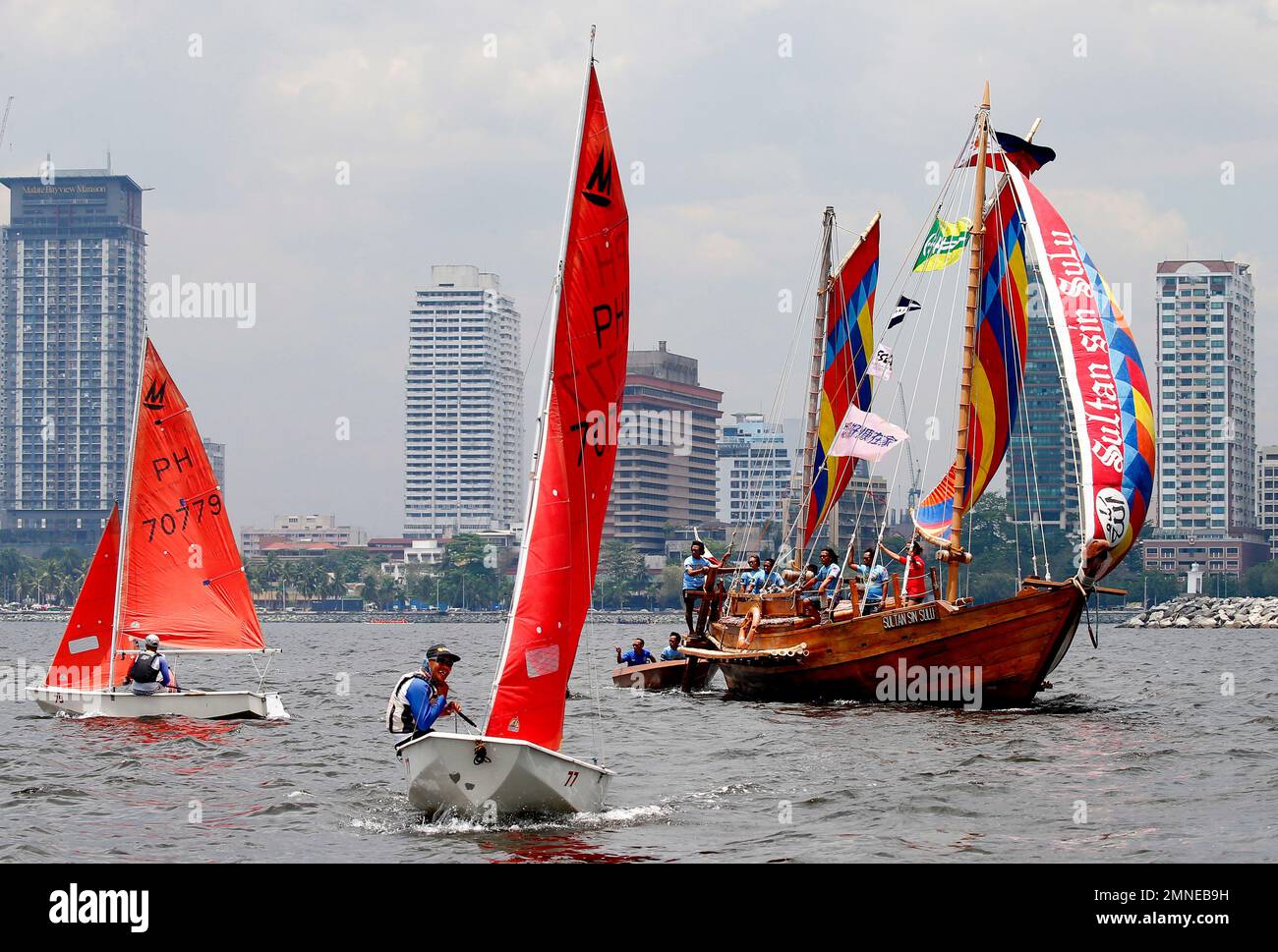 Sultan Sin Sulu, the 15th century replica of the wooden plank boat ...